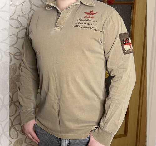 Поло-лонгслив aeronautica