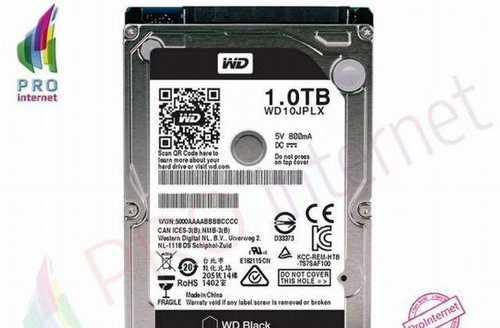 Жесткий диск 1Tb. Новый Western Digital WD Black