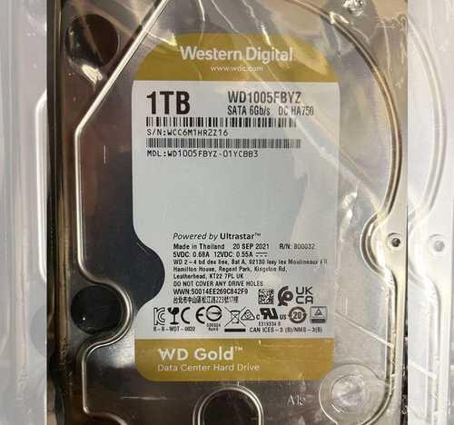 Жесткий диск western digital gold 1tb