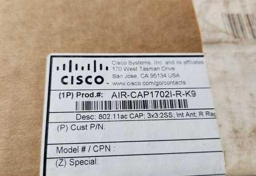 Новая точка доступа Cisco Air-cap1702i-R-K9