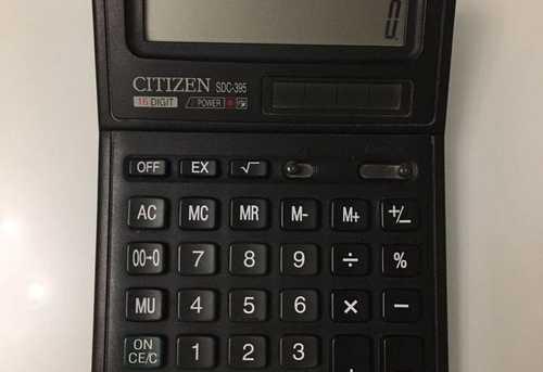 Калькулятор Citizen SDC-395 16 digit