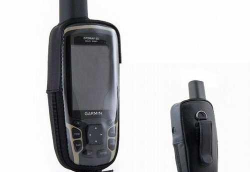 Garmin gpsmap 65 чехол кожаный, с зажимом (02-126)