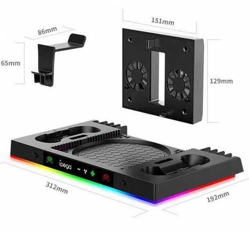 Стенд iPega с RGB подсветкой Xbox Series X, PG-XBX