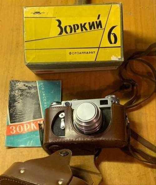 Фотоаппарат Зоркий 6 и фотовспышка Сэф 3м