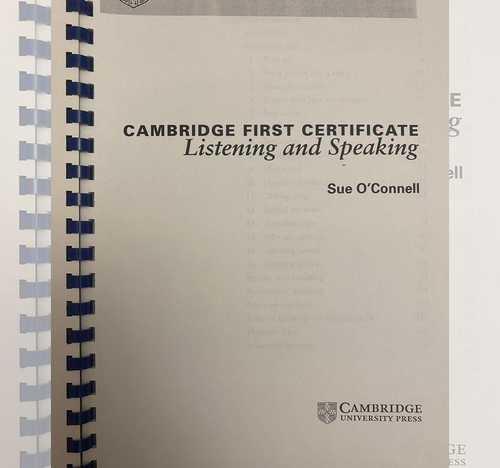 Тесты по английскому Cambridge First Certificate L