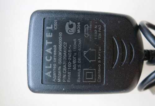 Зарядное устройство для телефона (Alcatel)
