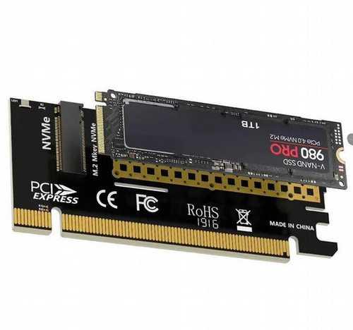 Плата расширения-адаптер jeyi PCI-E - M2 NVMe