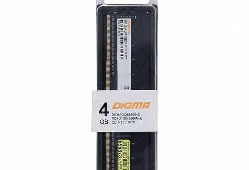 Память оперативная DDR4 4Gb Digma 2666MHz (dgmas42
