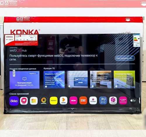 Новый 4K SMART TV 55" (139см) konka B55 дефект