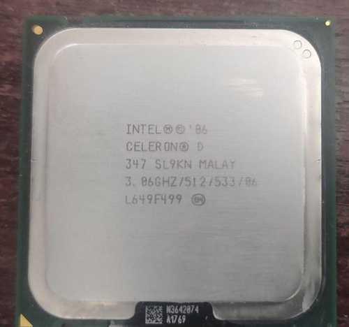 Процессор Intel Celeron D 347 SL9KN 3.06Ghz/512/53