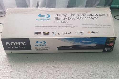 DVD/Blu-ray проигрыватель Sony BDP-S370 c Smart TV
