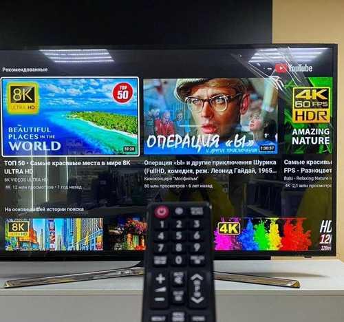 Большой и яркий Samsung smart TV 49" 4K