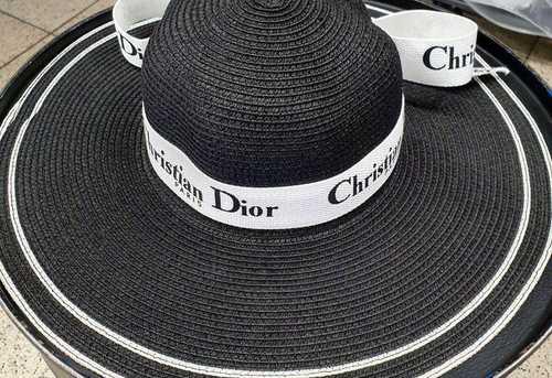 Шляпа соломенная Christian Dior пляжная