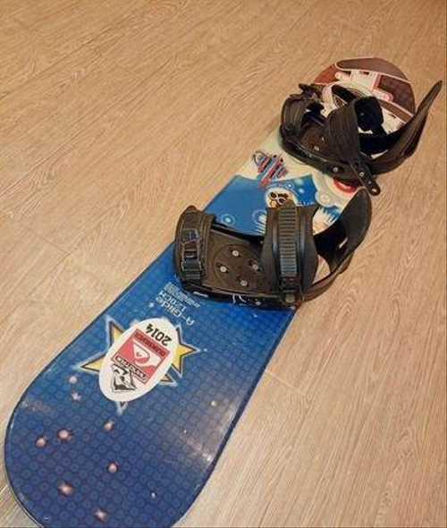 Детский сноуборд Atom 120 с креплениями atomic