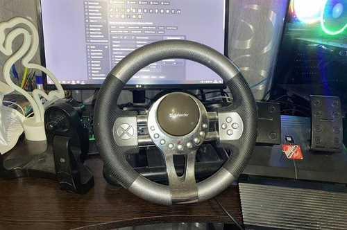Игровой руль Defender forsage gtr