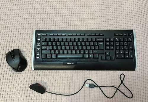 Беспроводная клавиатура и мышь A4Tech