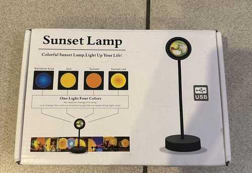 Лампа настольная RGB Sunset lamp