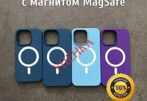 Силиконовый чехол с Magsafe для iPhone 14 pro max
