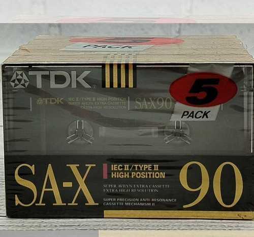 Новые аудиокассеты (Pack 5) TDK SA-X 90