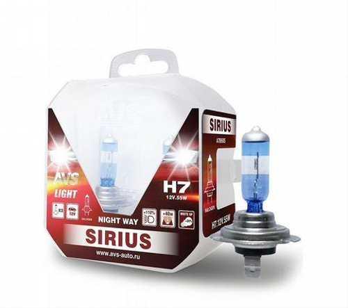 Лампа галогенная AVS sirius night WAY H7.12V.55W P