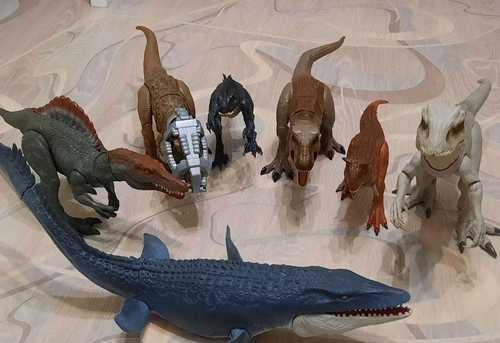 Динозавры jurassic world mattel