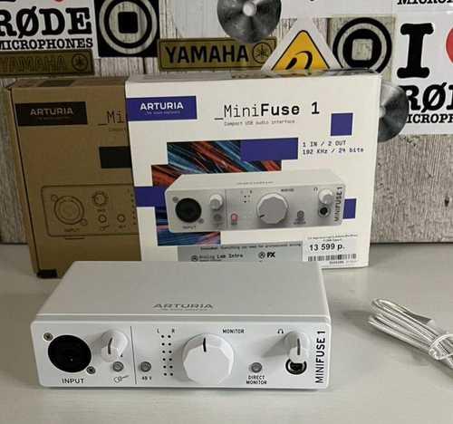 Arturia minifuse 1 white звуковая карта