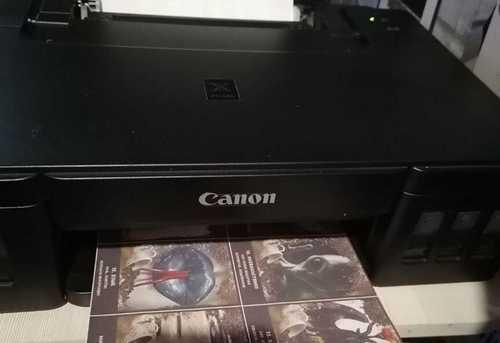 Принтер Canon g1411 снпч, цветной, струйный
