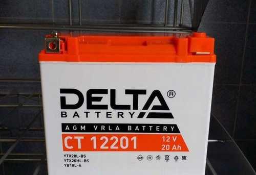 Мото аккумулятор Delta CT12201 AGM 20 а/ч