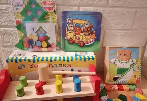 Пакет новых развивающих деревянных игрушек
