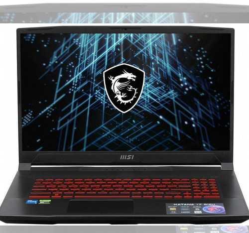 17.3" Ноутбук MSI GF76 Katana B12UCX-1004XRU черны