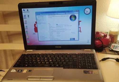 15.6" Toshiba SATELLITE L500-203, 250 ГБ, Pentium T4400, RAM 2 ГБ, Intel GMA 4500MHD