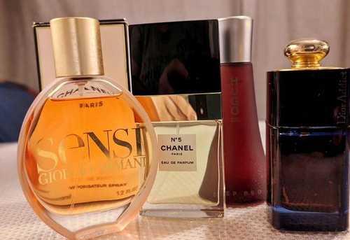 Dior addict оригиналы, Armani Sensi, Chanel 5