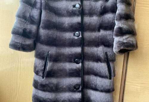 Шуба - пальто мутоновая 46