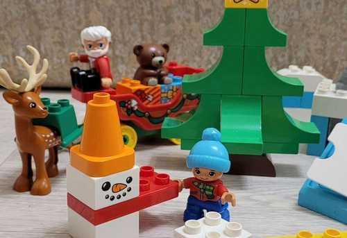 Lego Duplo Новый год и Детский сад + Поезд