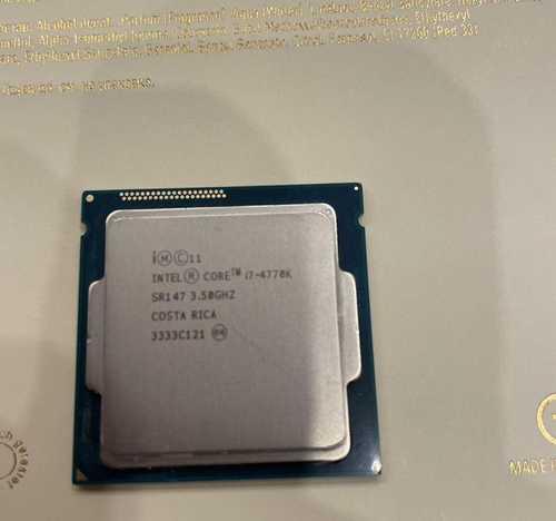 Процессор i7 4770k