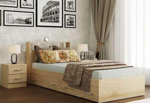 Кровать односпальная с 2 ящиками