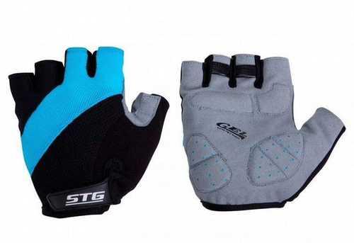 Перчатки STG 806 L гель черно-голубые