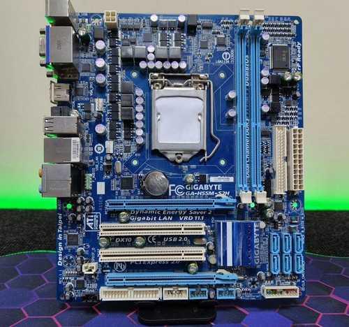 Мат. плата Gigabyte/GA-H55M-S2H/LGA1156/mATX/DDR3