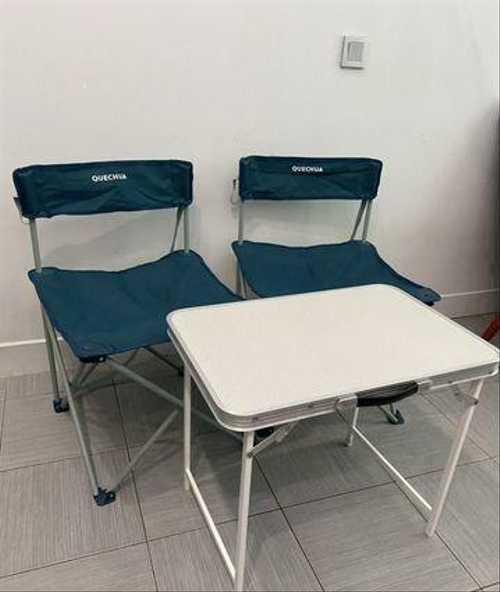 Стол и стулья складные