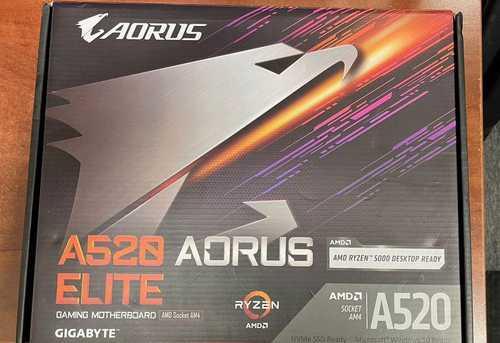 Материнская плата Gigabyte A520 Aorus Elite AM4