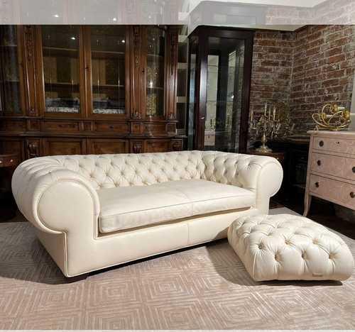 Итальянский кожаный диван Contempo