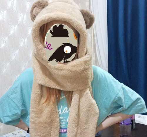 Шапка мишка