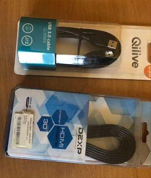 Кабель hdmi,USB