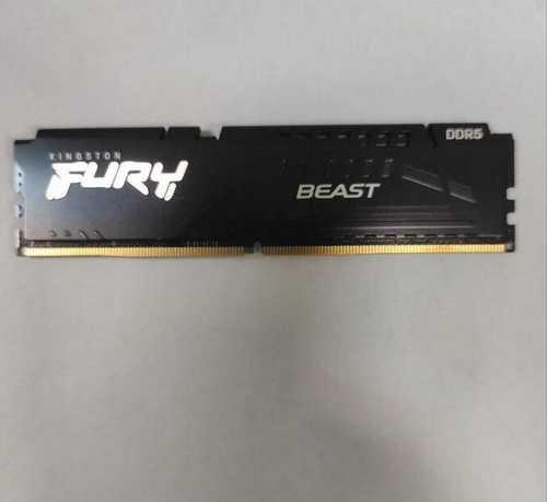 Продам озу DDR5 Kingston fury Beast
