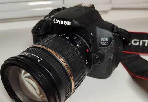 Фотоаппарат Canon 700d c Tamron SP AF 17-50f/2.8