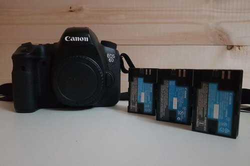 Полнокадровый Canon eos 6D + 3 аккумулятора