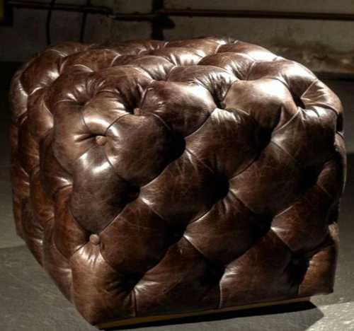 Пуф chesterfield, buttoned leather