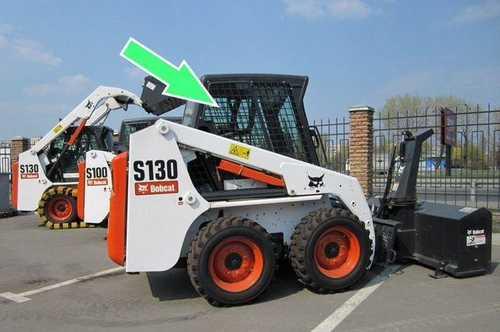 Стекло боковое неподвижное для bobcat S130