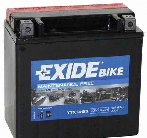 Новая мотобатарея Exide ETX 20CH-BS