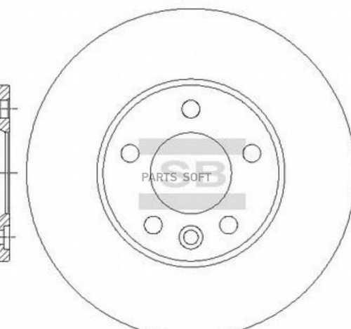 Sangsin brake SD5703 диск тормозной передний\ VW Multivan/T4 2.0-2.5TDi 03